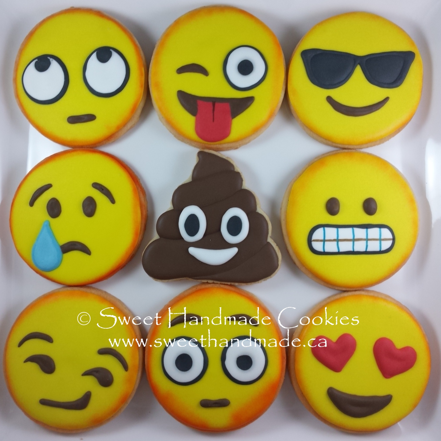 Sweet Handmade Cookies: Emoji Emoticon Cookies