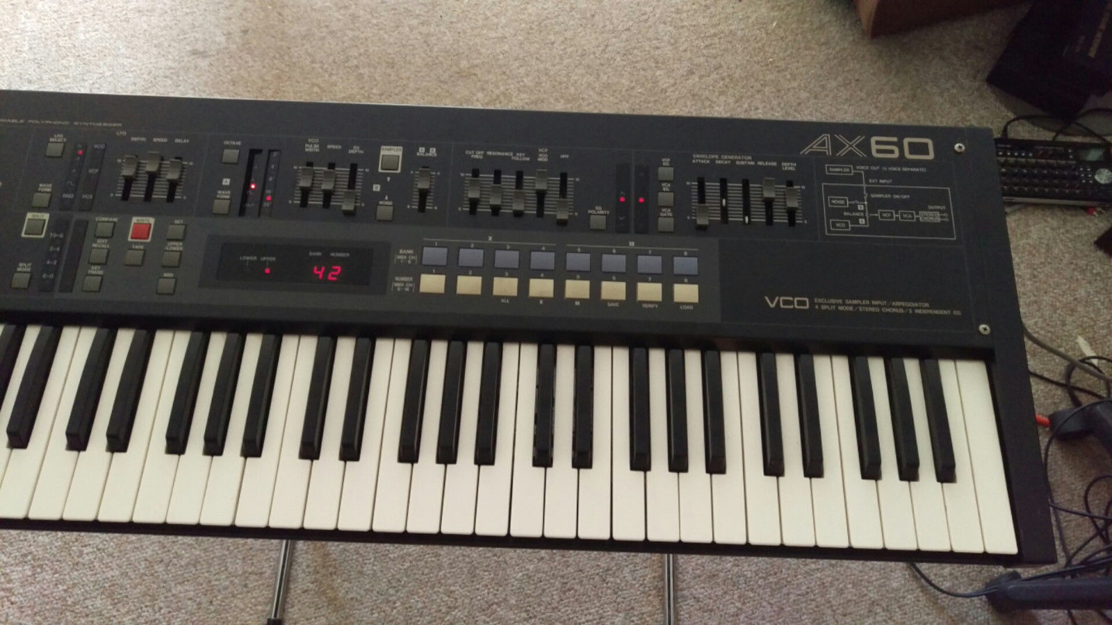 MATRIXSYNTH: Vintage Akai AX60 Programmable Polyphonic VCO Analog ...