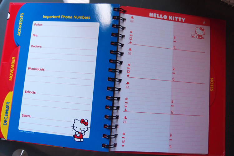 Tamara Henderson: 2012 Hello Kitty Planner