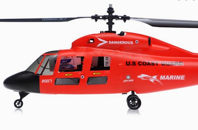 rc helicopter: Esky Coast Guard Marine Dauphin RC Helicopter