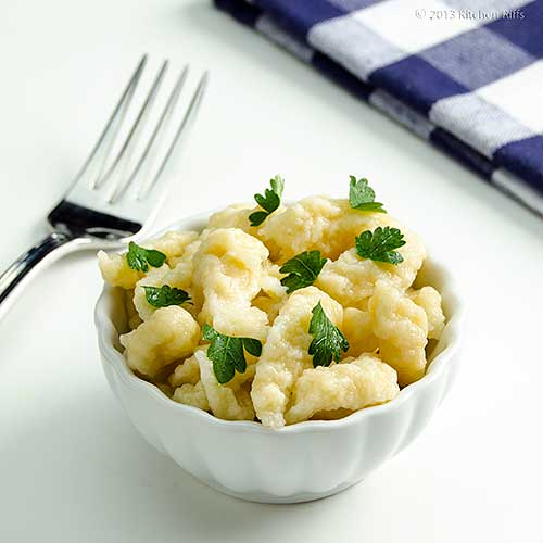 Kitchen Riffs: Homemade Spätzle