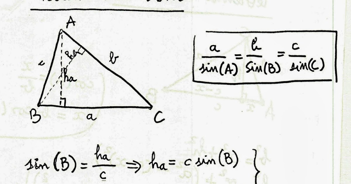 Aprender y enseñar Matemáticas: Demostrar los teorema del seno y del coseno