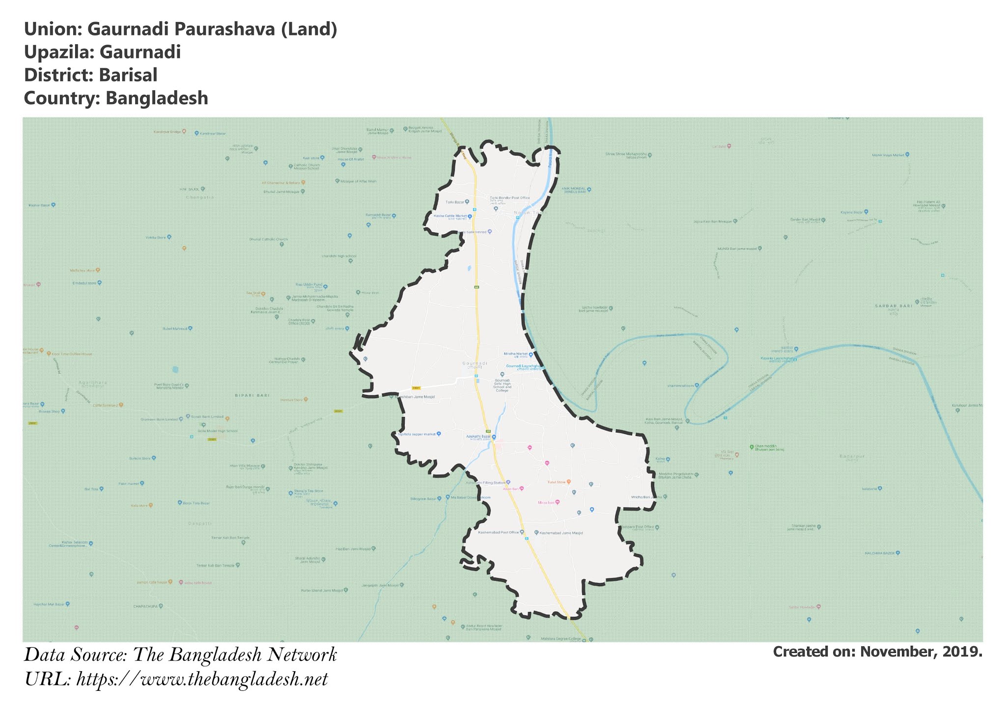 Gaurnadi Paurashava, Barisal