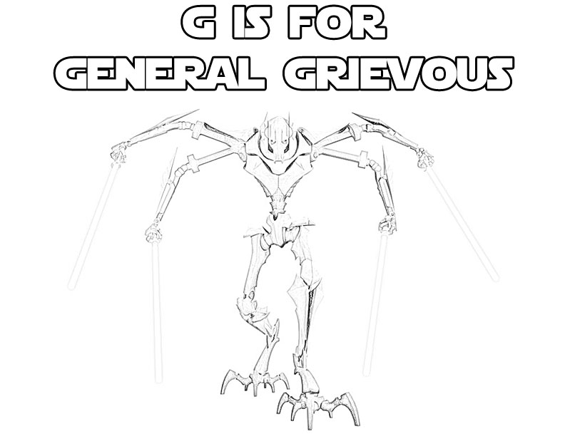 General Grievous Coloring Pages