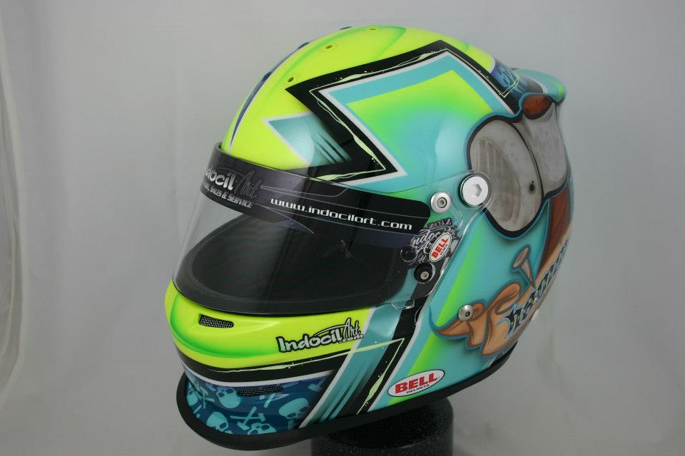 Racing Helmets Garage: Bell RS3 Pro H.German 2012 by Indocil Art