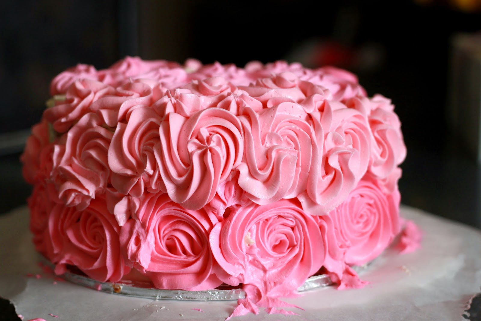 Feeding My Addiction: A Very Happy Birthday & A Rosette Cake Tutorial