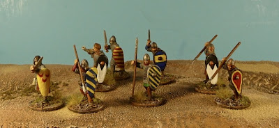 Analogue Hobbies: From JohnM: 28mm Dark Age Flemish Mercenaries (48 points)