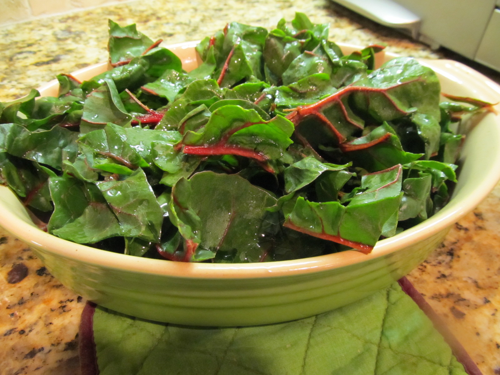 Literal Cooking: Baked Swiss Chard