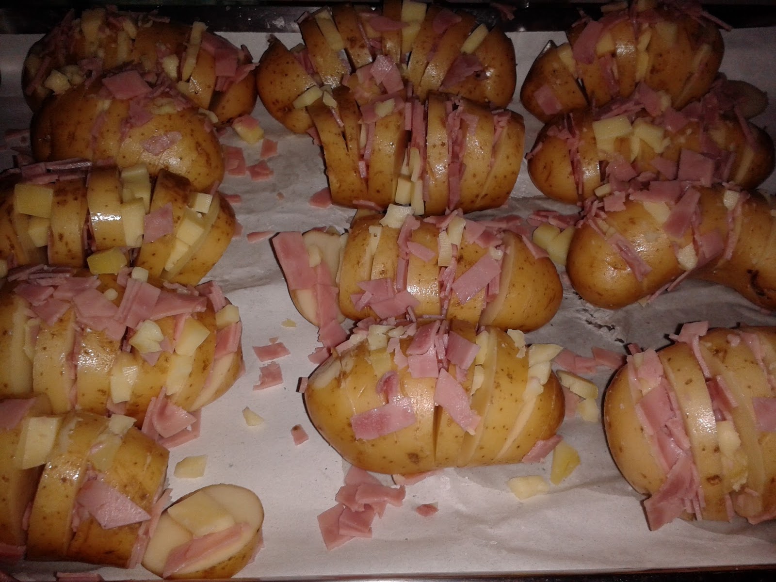 Con "Amor" Sabe Mejor. .: "Papas al Horno Rellenas con Jamon y Queso"