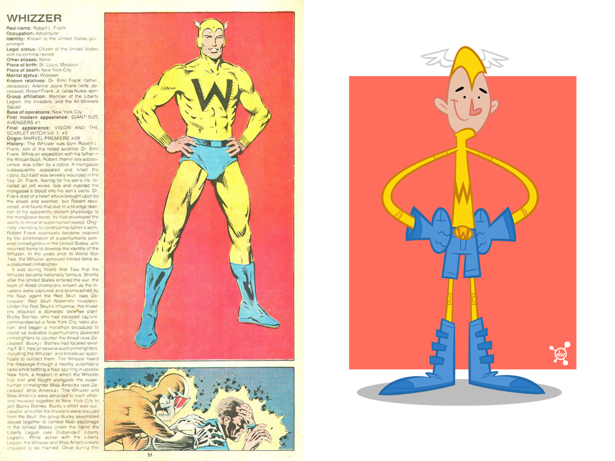 The Official Handbook to the Marvel Universe - REDUX Edition: WHIZZER ...