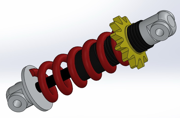 Portafolio de Diseño Técnico con SOLIDWORKS: Shock absorber