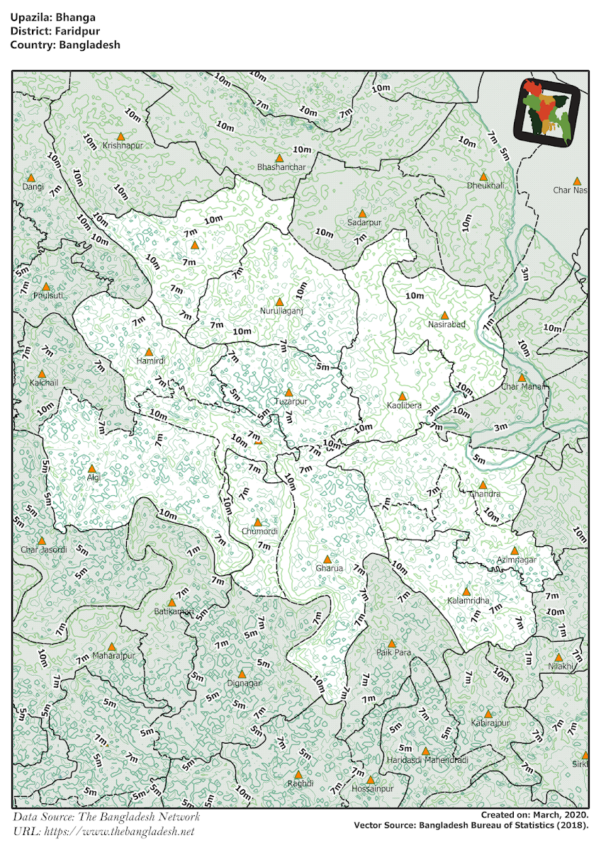 Mouza & Land Use Maps of Bhanga Upazila, Faridpur, Bangladesh - Tourism ...