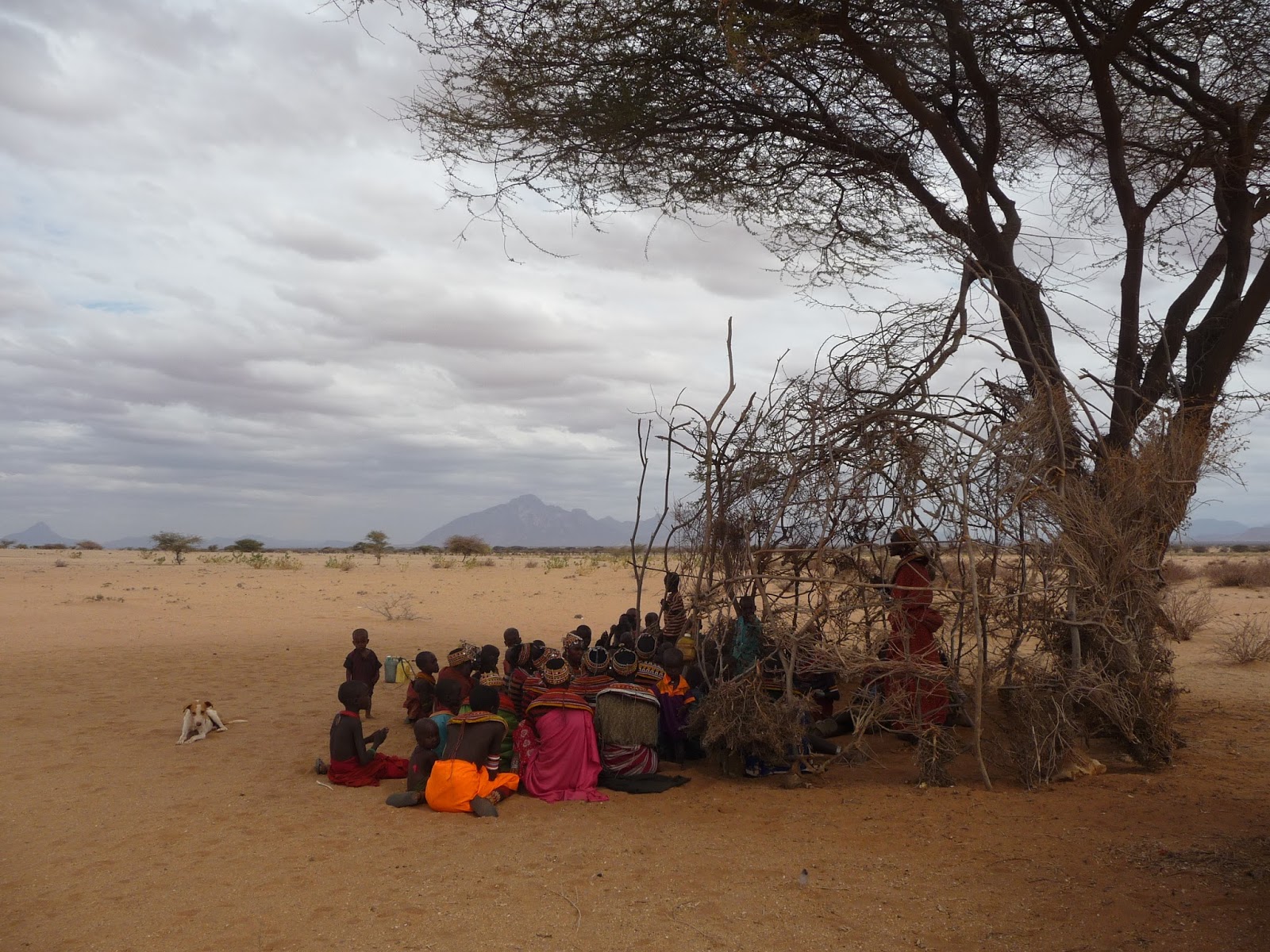 Miss Jackson in Kenya: Church under a tree