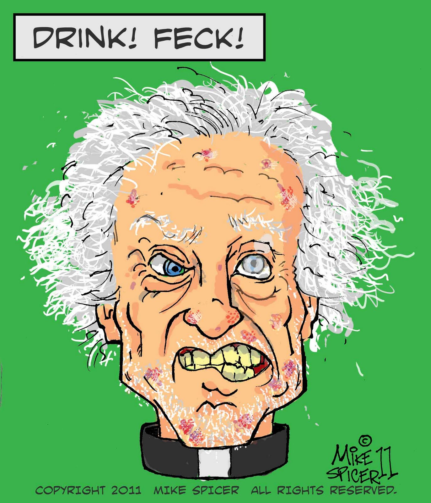 Mike Spicer Cartoonist / Caricaturist.: Father Jack