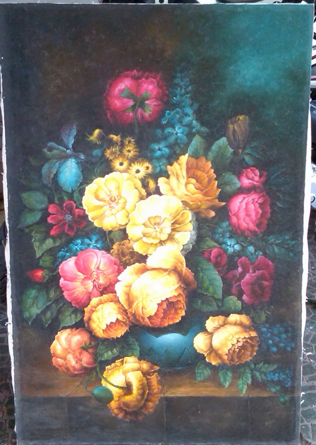 ART of LIFE: Lukisan BUNGA MAWAR karya TRIYONO (uk.90x60cm) ,cat minyak ...