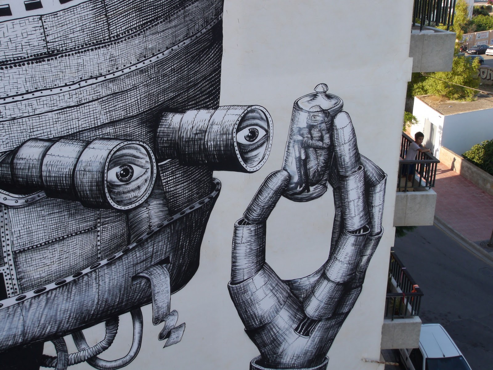 Phlegm y su robot de 16 metros