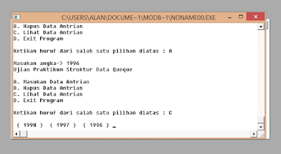 Modul 9 - Queue ( Antrian ) - Art Lanz - Nalzloverz