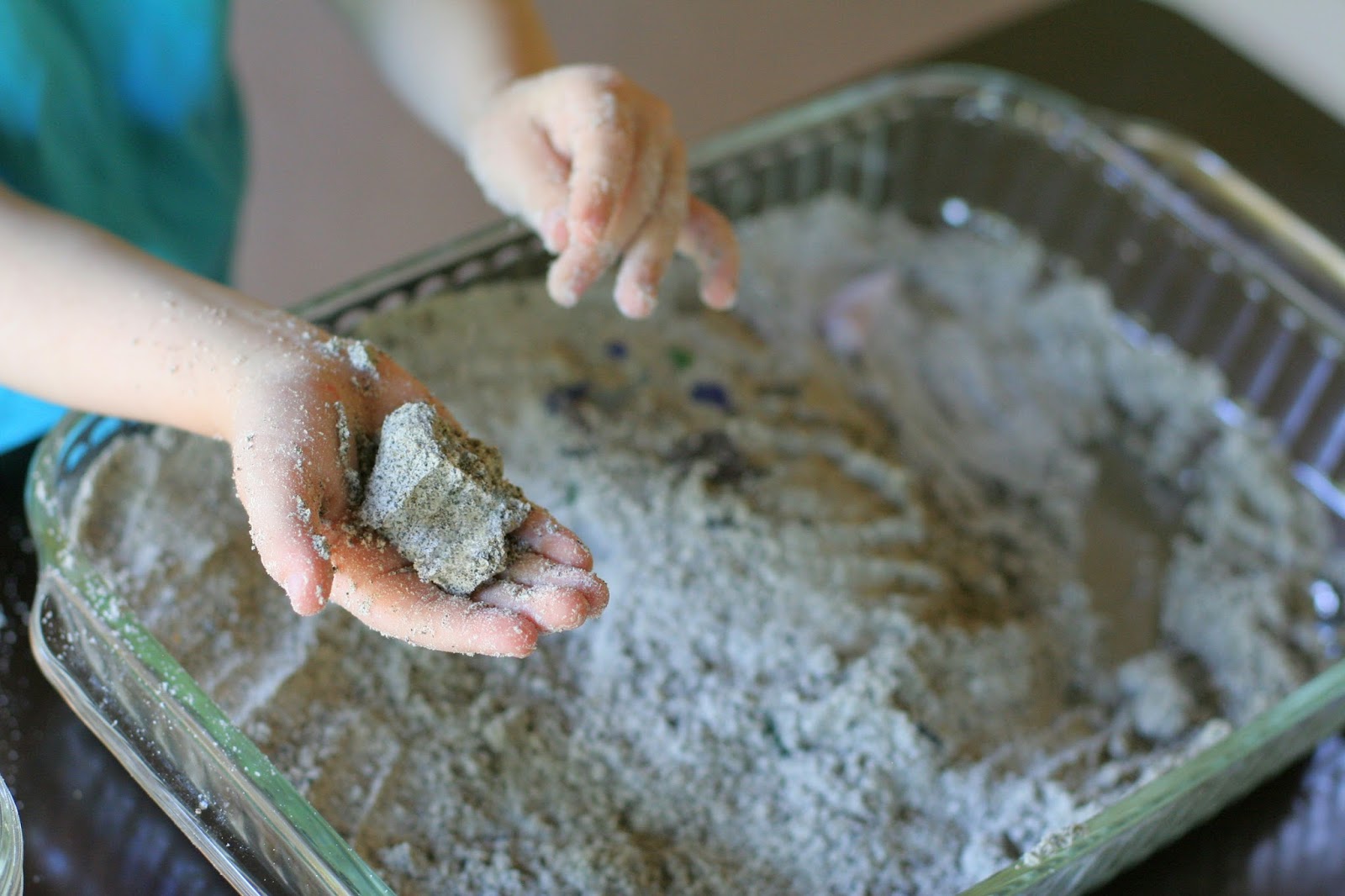 Beach Sand Cloud Dough Recipe (with real sand!)