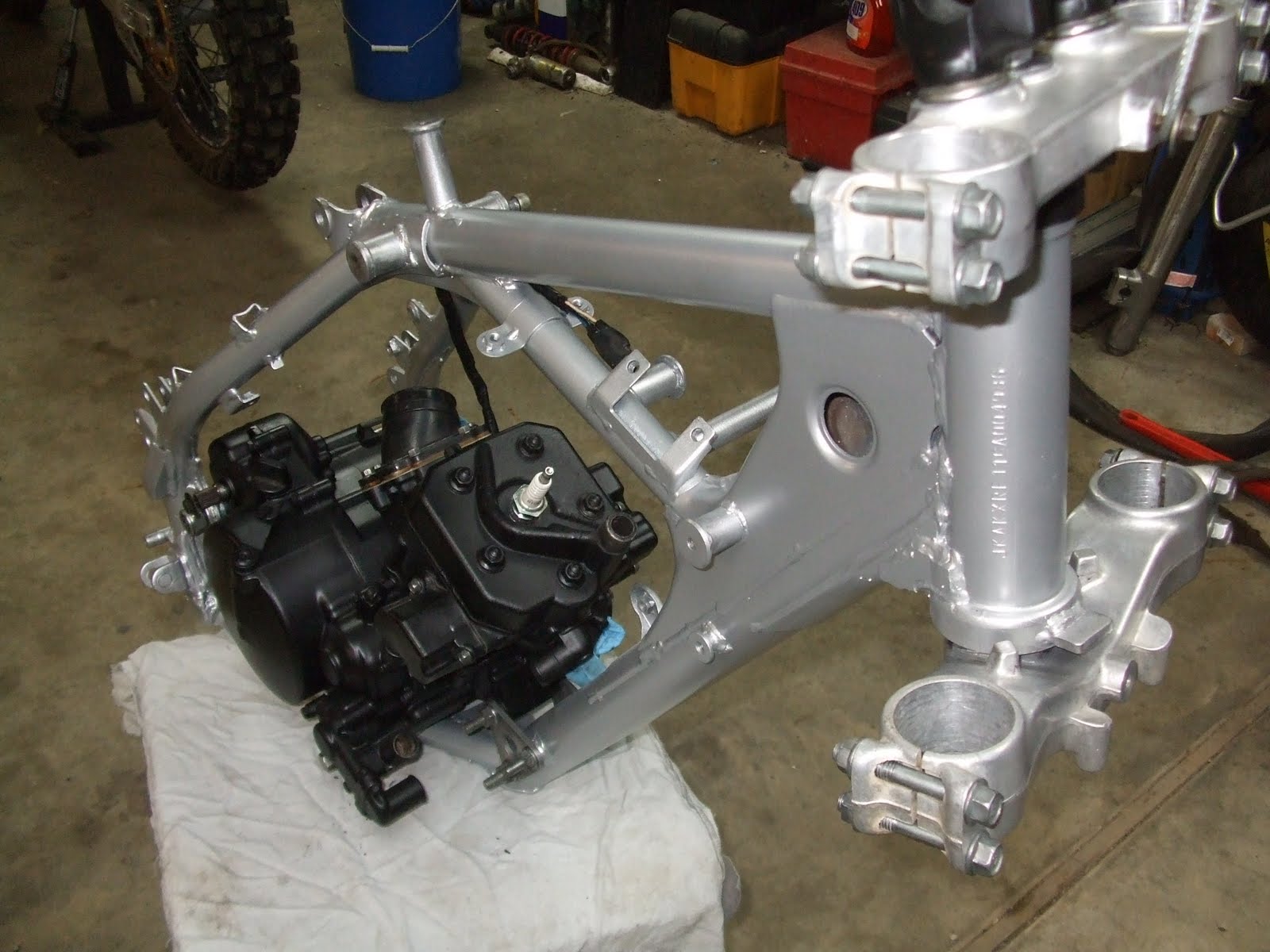 The KX125 Project: Motor Meets Frame.