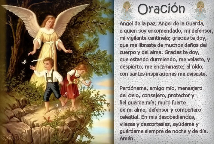 Santa María, Madre de Dios y Madre nuestra: Oración al Angel de la Guarda