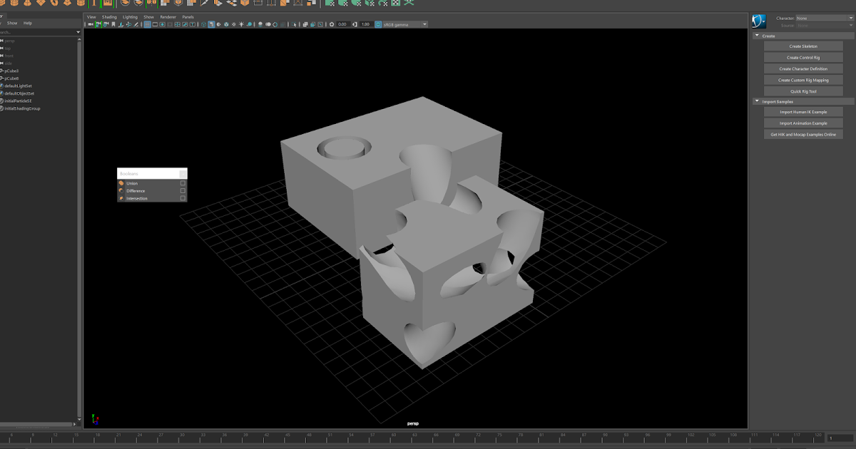 Summer 3D Modeling: Chapter 4 Lesson 7 - Booleans
