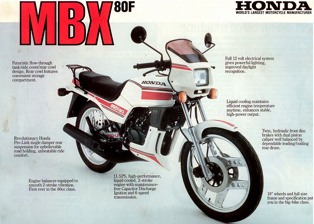 Honda MBX80 : Sales brochure: Honda MBX80 FWDD (uk specification)