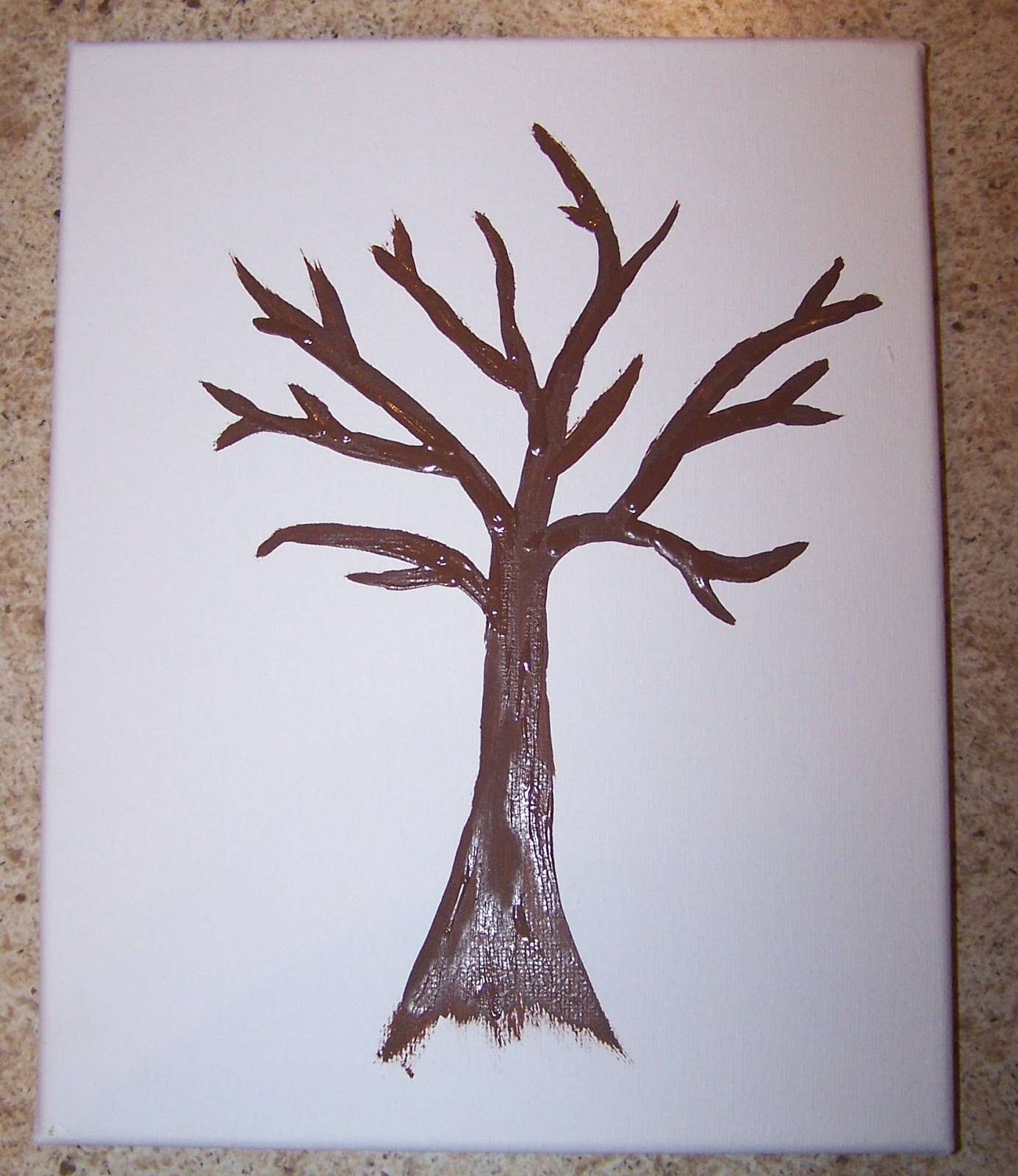 The Beautiful Budget: Fingerprint Fall Tree Canvas