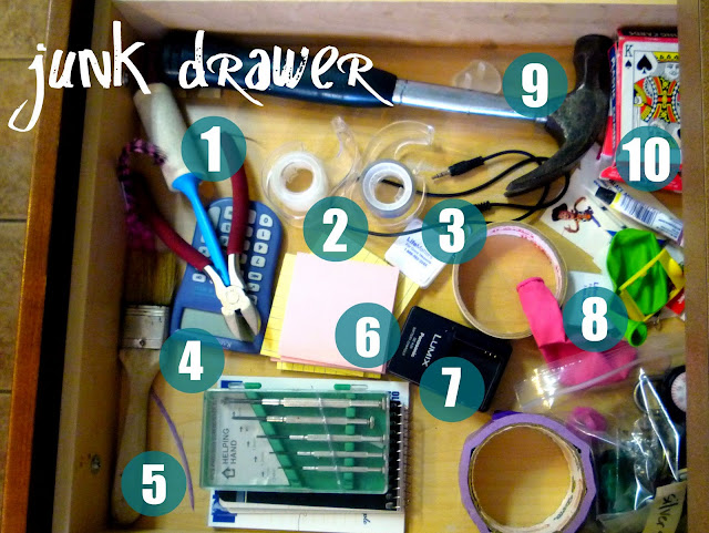 mamahall: ten on tuesday: junk drawer junk