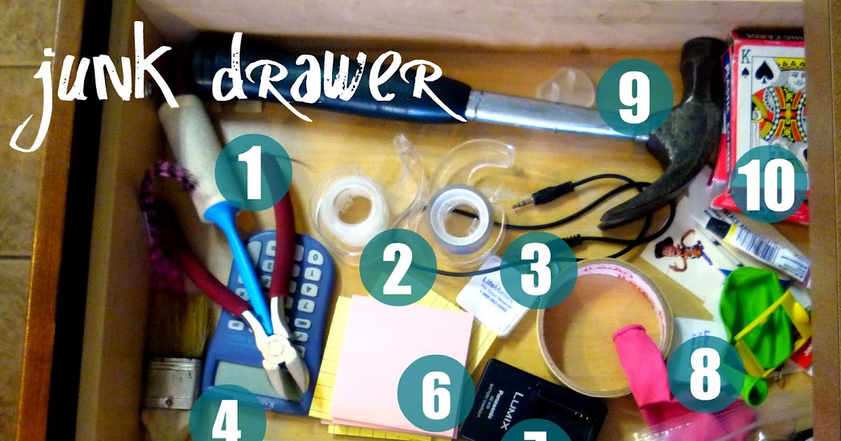mamahall: ten on tuesday: junk drawer junk