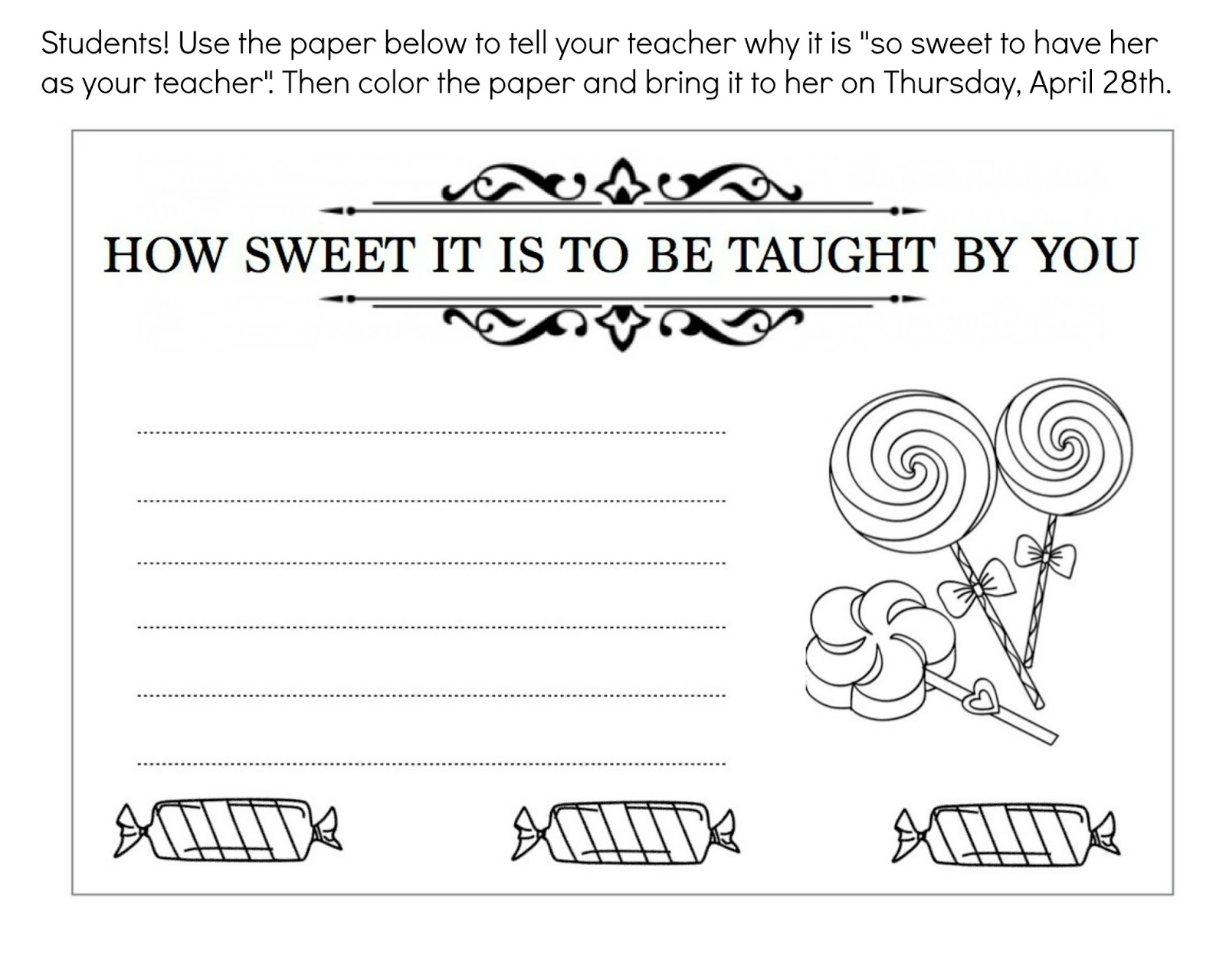 Crafty Texas Girls: Sweet Candy Themed Teacher Appreciation Week