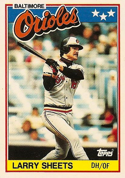 Orioles Card "O" the Day: Larry Sheets, 1988 Topps UK #70