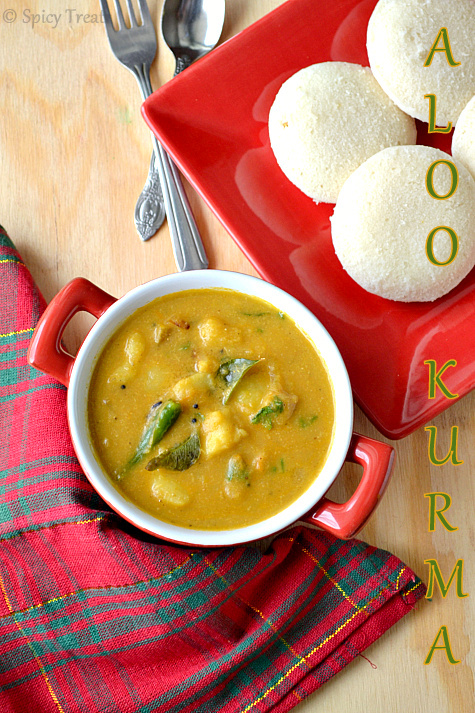 Spicy Treats: Aloo Kurma / Potato Kurma