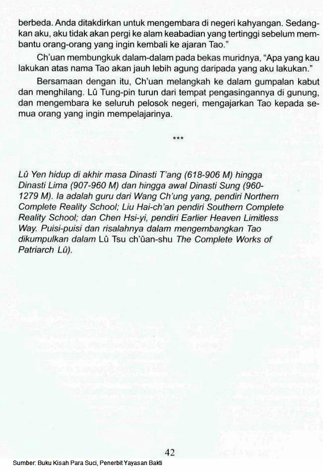 sharing: Kisah Para Suci - Lu Tung Pin