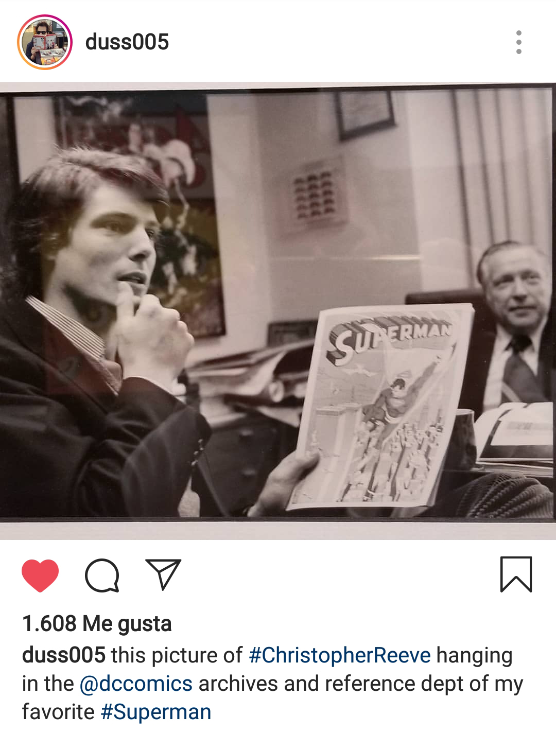 El libro del Destino / The Book of Destiny: Christopher Reeve leyendo DC