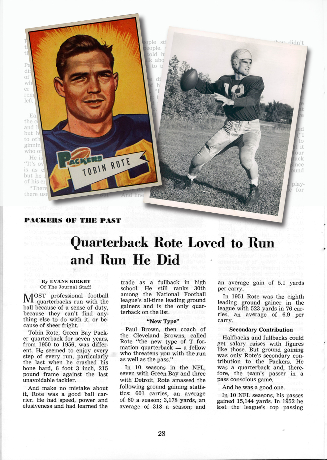 PACKERVILLE, U.S.A.: The Tobin Rote Years