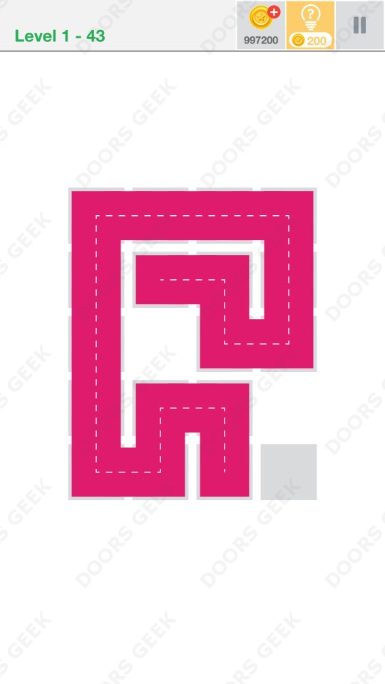 Fill Level 1-43 Solution ~ Doors Geek