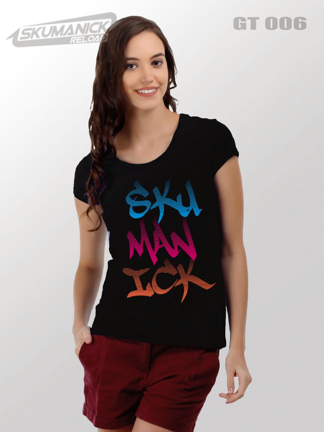 GT006 Jual Kaos Distro Cewek Original Skumanick - Demas Tm Online Shop