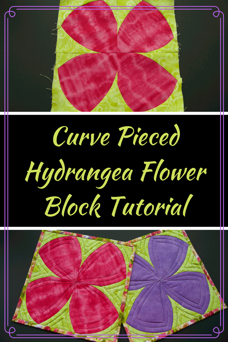Quilt Art by Lena Pugachova: Curve Pieced Hydrangea Flower Tutorial