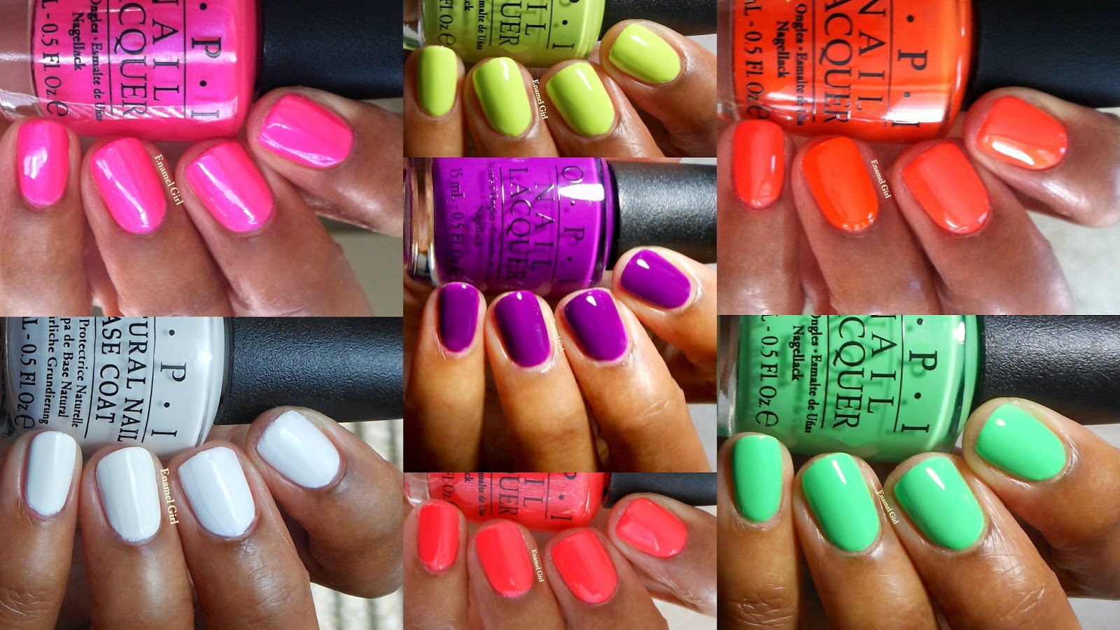 Enamel Girl: OPI Neons Collection 2014 - Swatches and Review