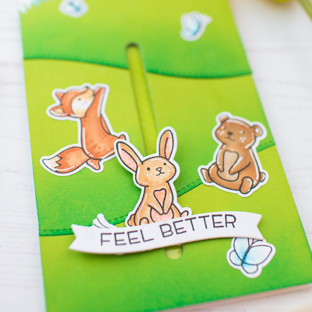 Lawn Fawn Spring Series | Tall Interactive Card - Mona Tóth