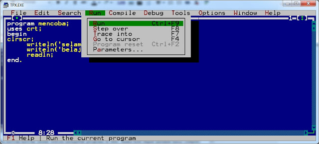 Memulai Menjalankan Program Pascal - Info Komputer