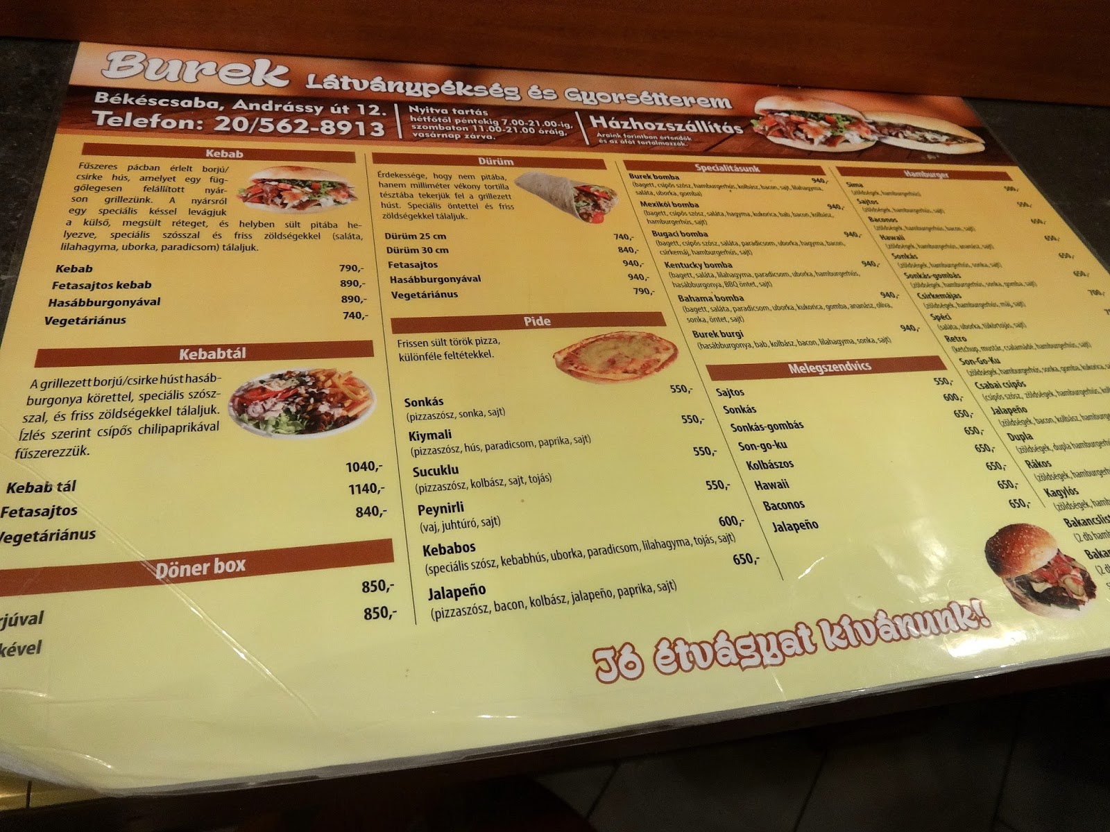 Burger Mustra #81 - Burek Látványpékség és Gyorsétterem, Békéscsaba ...