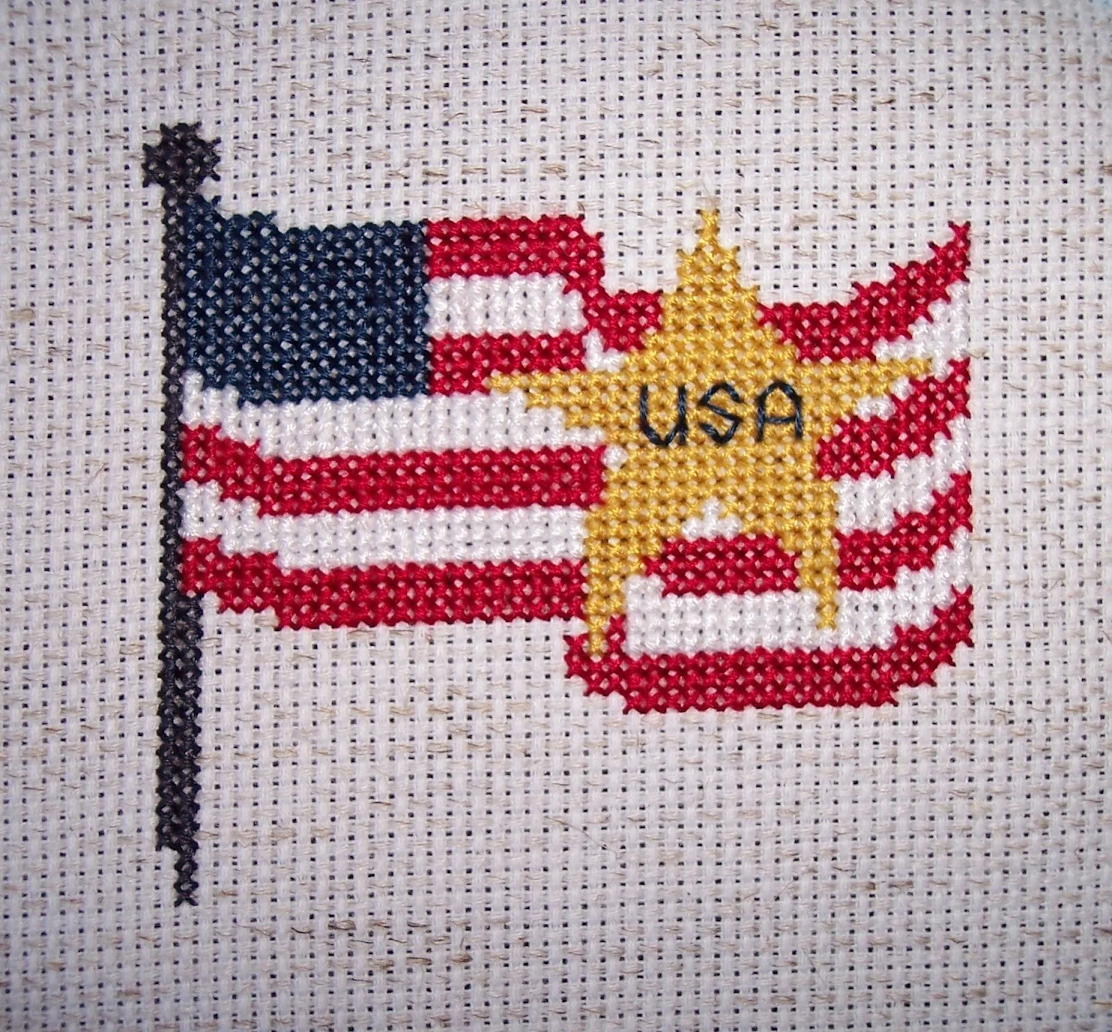 American Flag Cross Stitch - stop it hobby