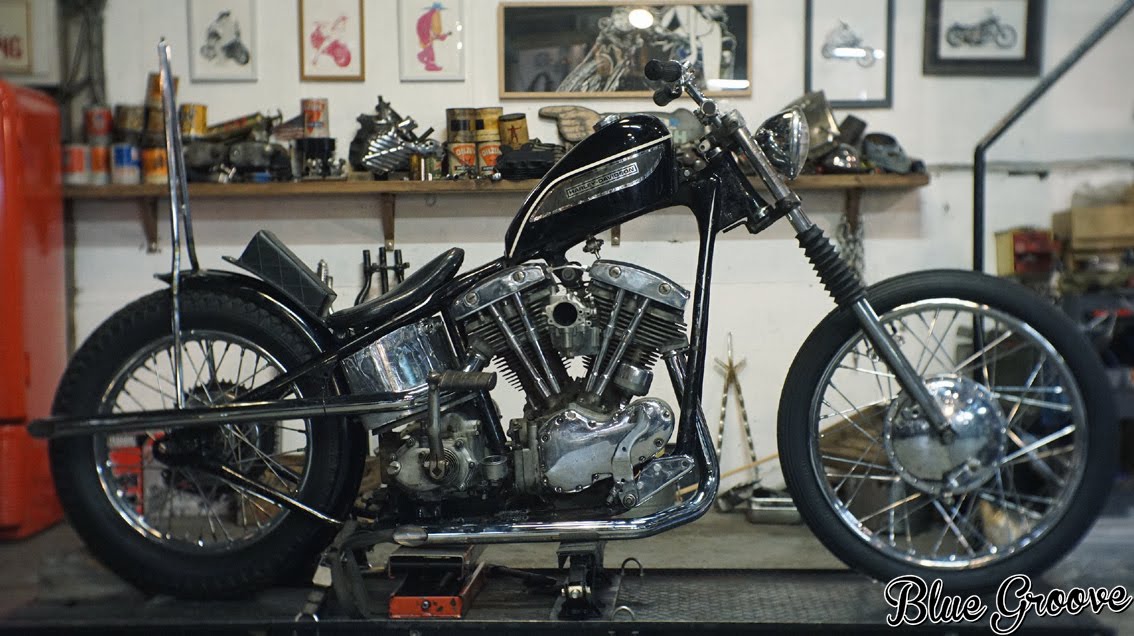 BLUE GROOVE SHOP BLOG: - FOR SALE - 69`EARLY SHOVEL CHOPPER