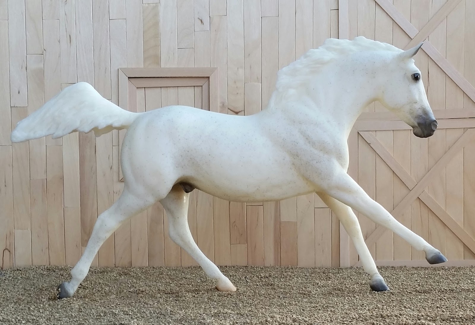 Models and Horses: Breyer 139 AA Omner (Fleabit Grey Black Beauty)