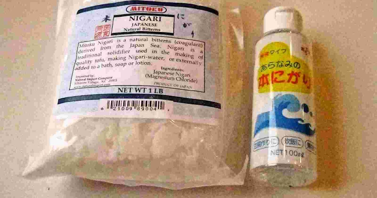 Recipes for Tom: Nigari tofu coagulant