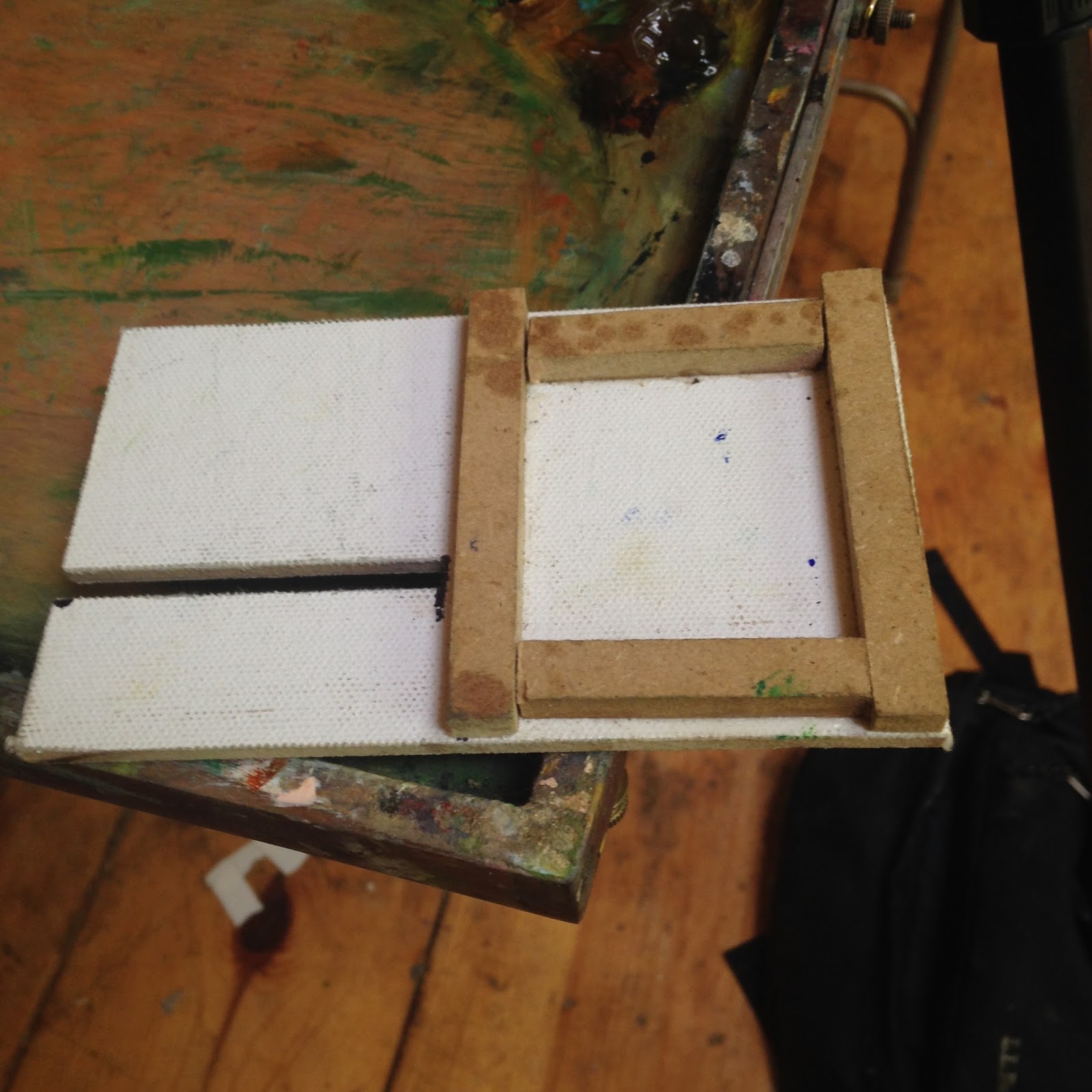 On The Easel: Converting My Open Box M To Use For Sight Size