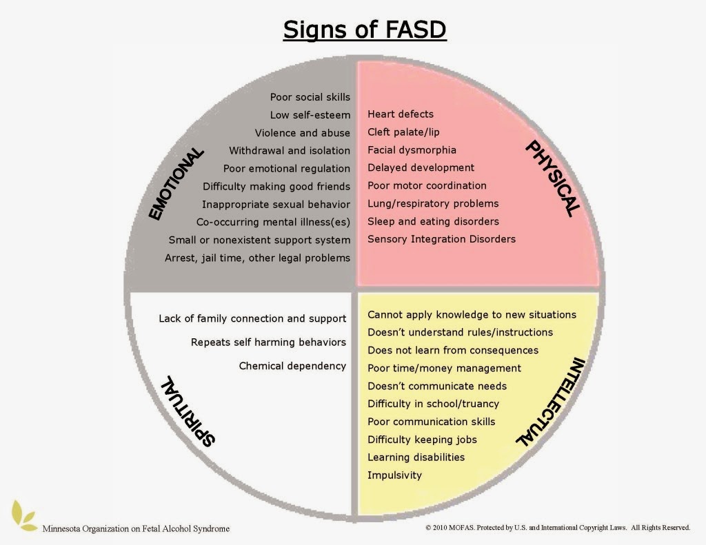FASD Support and Understanding: FASD Signs and Symptoms
