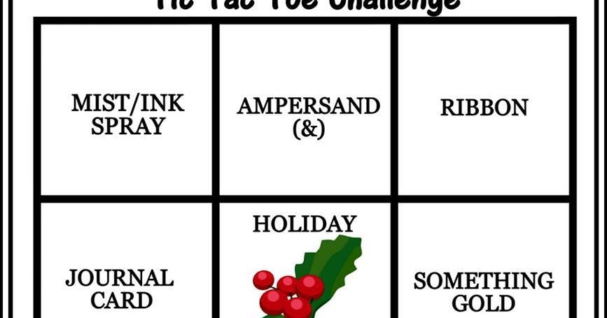 Scrap Our Stash Challenge: December Tic Tac Toe Challenge