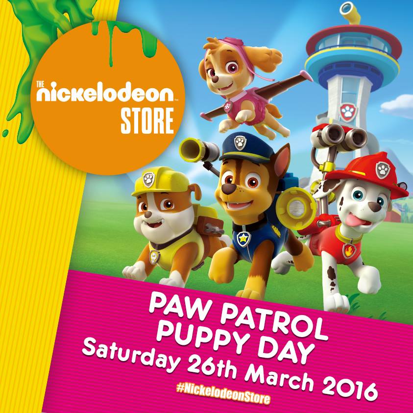 NickALive!: Nickelodeon Store In London To Hold "PAW Patrol Puppy Day ...